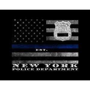 Wall Decor | Nypd Thin Blue Line Flag Customized 14x18 Framed | Poshmark